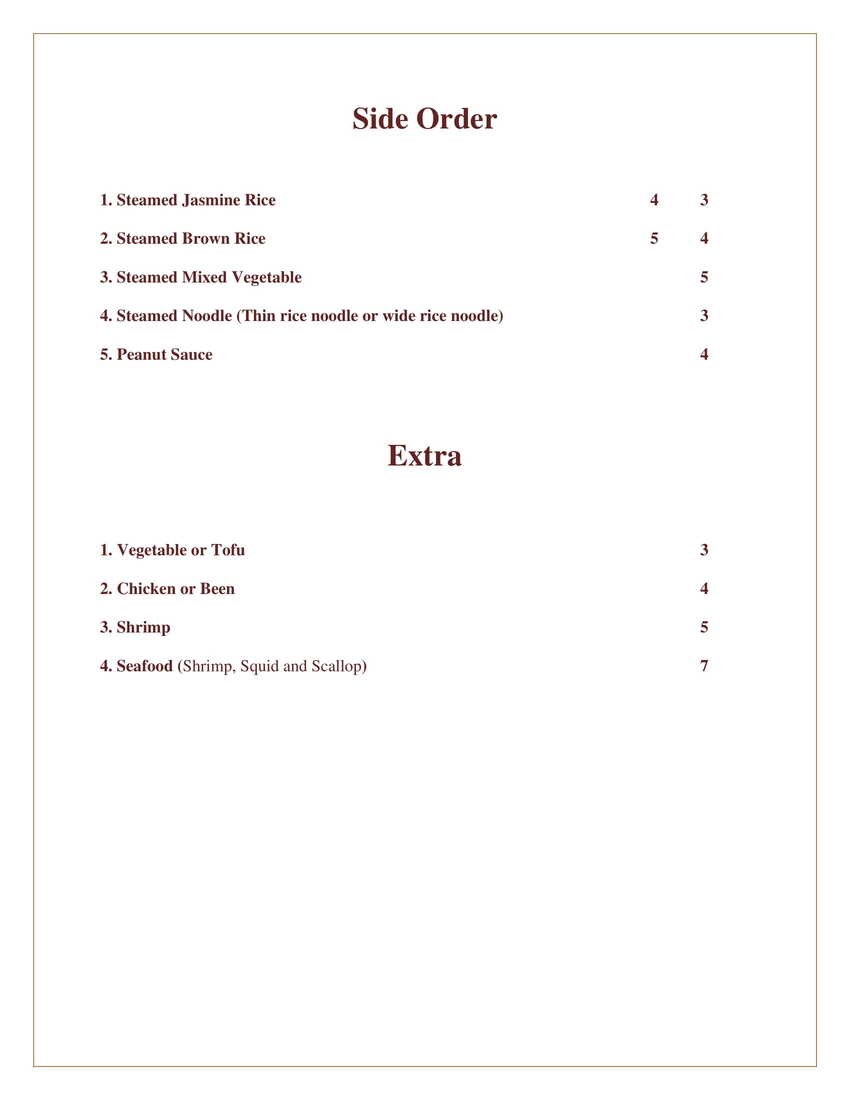 menu 2022: Contact us to order thai food: form to order: ThaiInbox ...