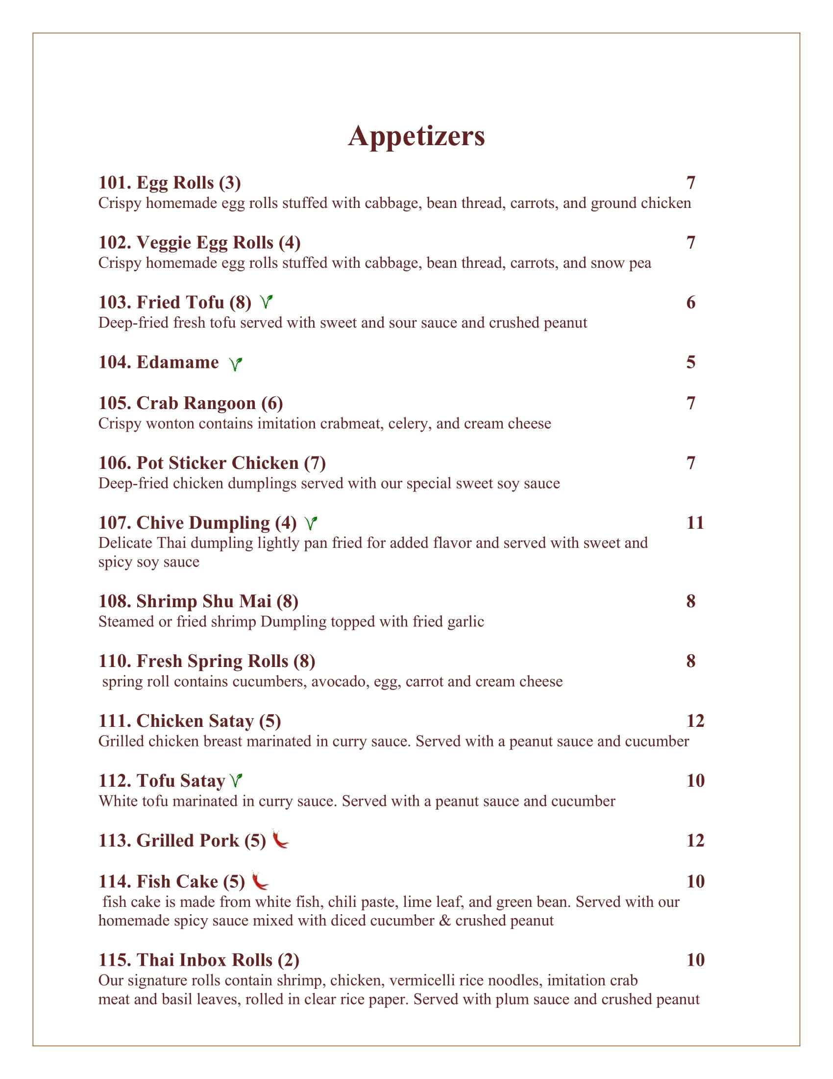 menu 2024: Contact us to order thai food: form to order: ThaiInbox ...