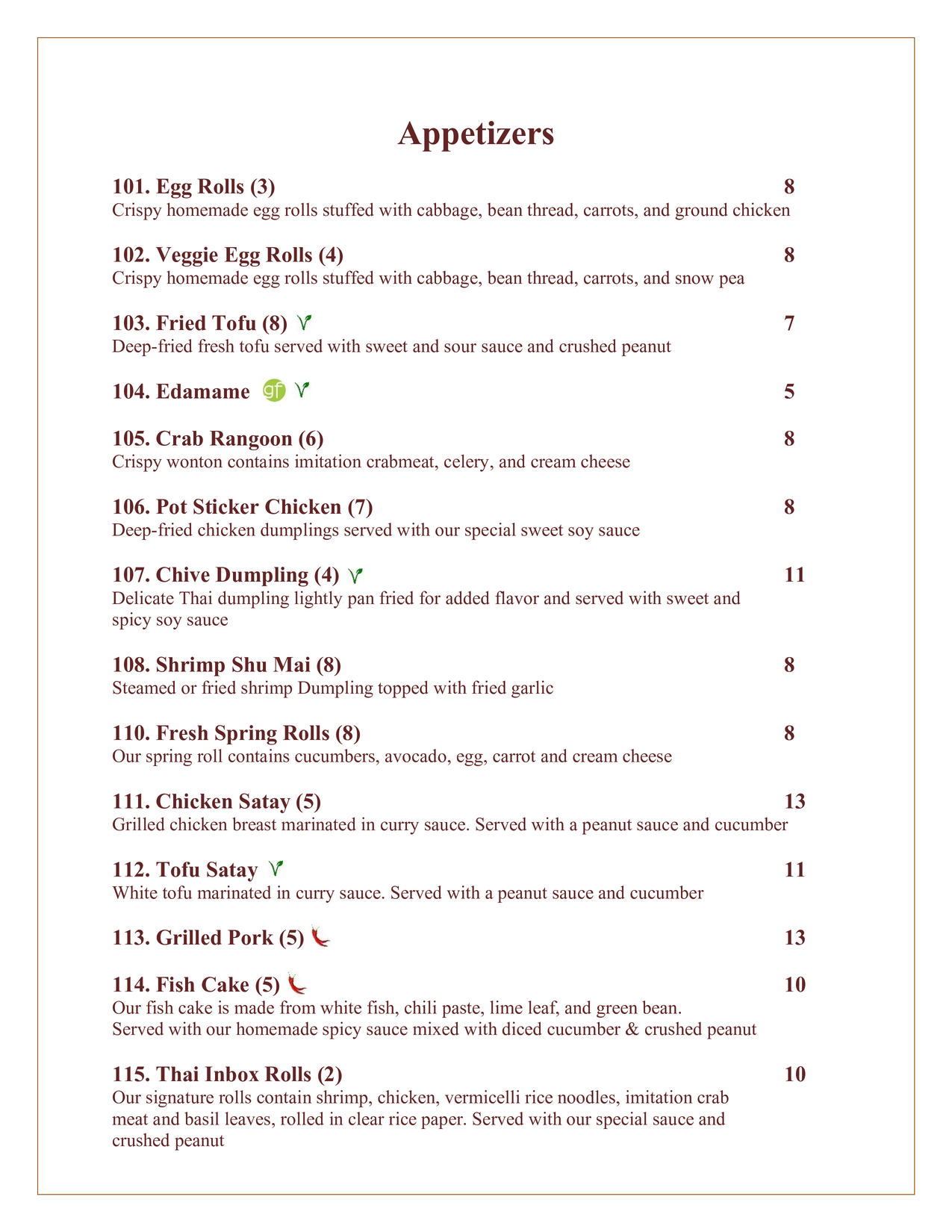 menu 2025: Contact us to order thai food: form to order: ThaiInbox ...